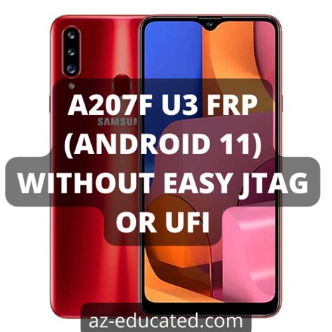 Samsung A20s A207f U3 Frp Bypass Android 11 Without Test Point