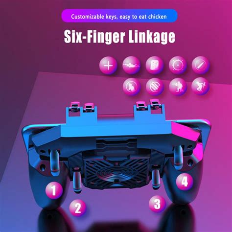 Ak88 Six Finger Gamepad Control For Mobile Game Sh Vicedeal