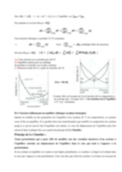 Solution Chapitre V Les Equilibres Chimiques Studypool