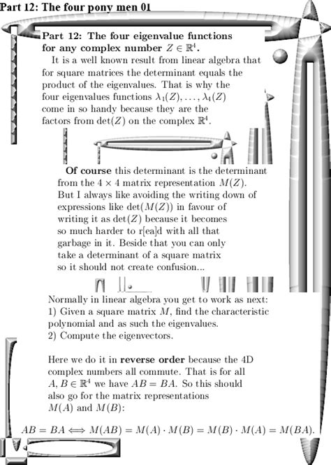 Part 12 Of The 4d Complex Numbers The Four Eigenvalue Functions For A