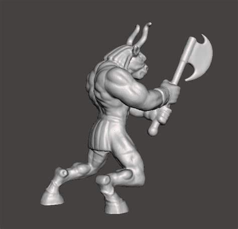 👹 Minoton Bronze Minotaur Miniature Model For Fantasy Games Rpg Dnd