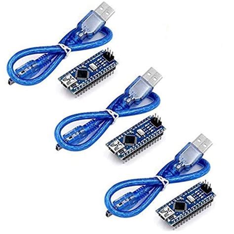 For Nano V3 0 Module Atmega328p 5v 16mhz Ch340g Chip Microcontroller Development Board Usb Cable
