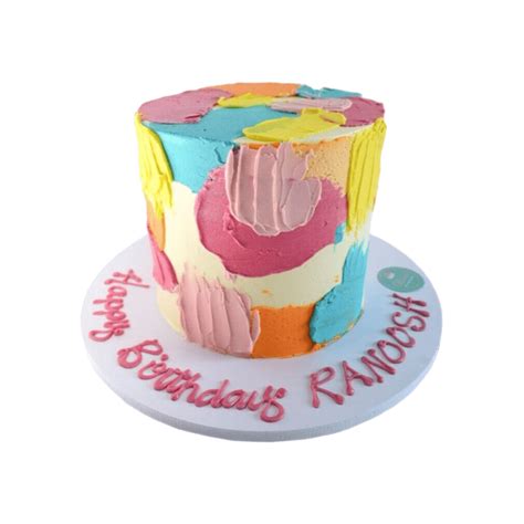 Painted Buttercream Cake Glance Cake