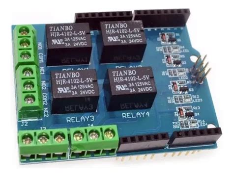 Modulo Shield De 4 Salidas De Rele 5v 3a Para Arduino Uno Mercadolibre