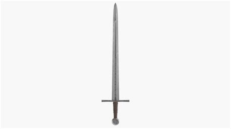 3d Model Game Ready Crusader Sword Exquisite Sword With Engravings