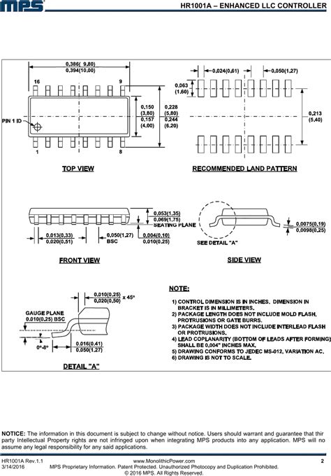 Hr1001a Datasheet By Monolithic Power Systems Inc Digi Key Electronics