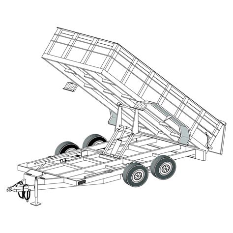 14k Dump Trailer Diy Blueprints Easy How To Steps The Trailer Parts