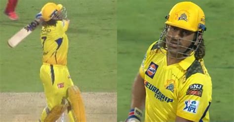 Ms Dhonis Last Over Huge 110 Meter Six Helped Rcb Beat Csk To Qualify