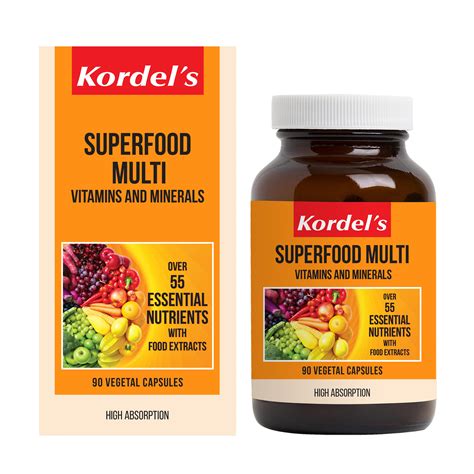 Kordels Superfood Multi Vitamins And Minerals 90 Capsules