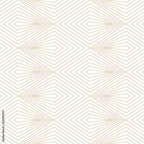 Vector Minimalist Geometric Seamless Pattern With Thin Lines Squares Diamonds Grid Tiles