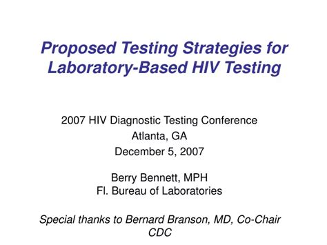 PPT Advanced HIV Testing Strategies In Laboratories PowerPoint Presentation ID 9623428