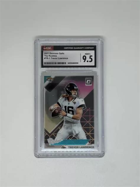 2021 PANINI DONRUSS Optic The Rookies Tr1 Trevor Lawrence Cgc Comme Neuf 9 5 EUR 22 20