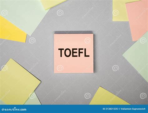 Toefl Word Acronym English Exam Or Test Stock Image Cartoondealer