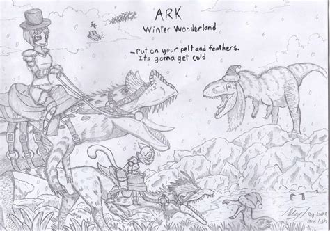 My Ark Survival Evolved Winter Wonderland Fan Art By LukeAndZiky On
