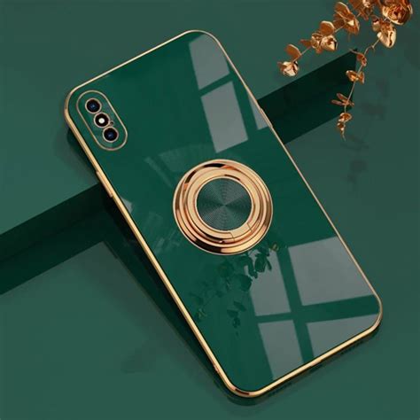 Coque Housse étui élégante Silicone TPU Antichoc avec Anneau Magnétique