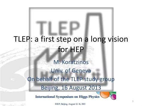 Ppt Tlep A First Step On A Long Vision For Hep Powerpoint Presentation Id3094083