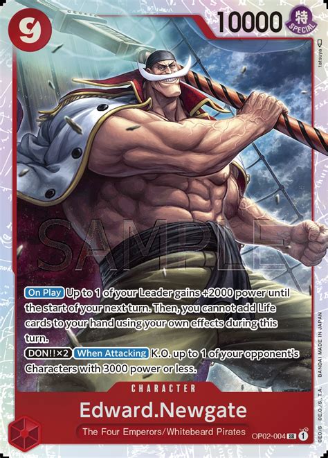 Op02 004 Edwardnewgate Card One Piece Card Game