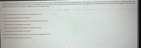 Solved Multiple Choice Questions On The Exam Complete Parts Chegg