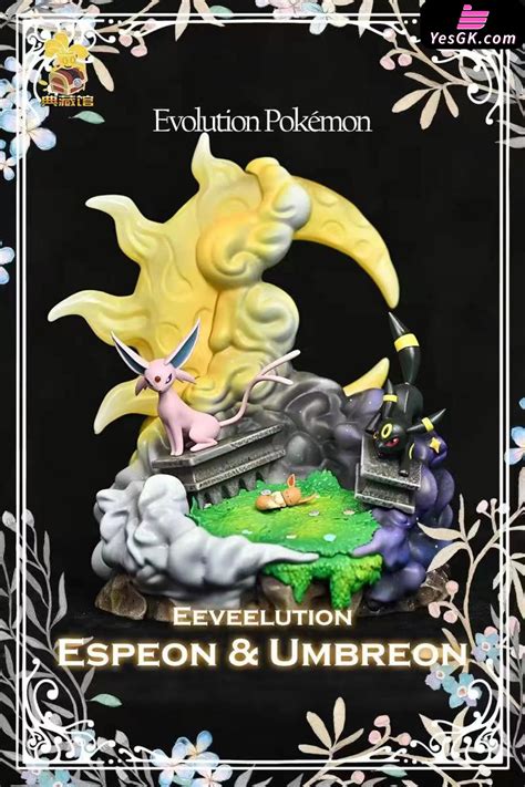 Pokemon Eevee Espeon Umbreon Statue Collection Hall Studio In Stock