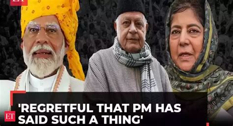 Farooq Abdullah And Mehbooba Mufti React To Pm Modis Congress Will Take