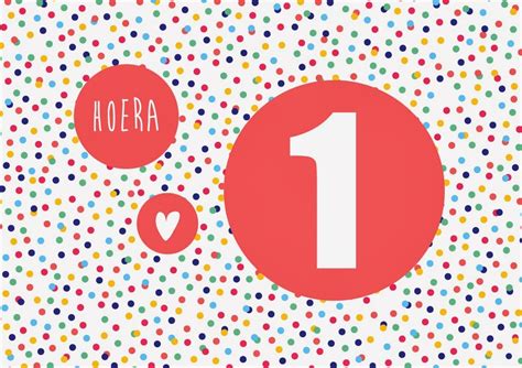 Hoera 1 Jaar