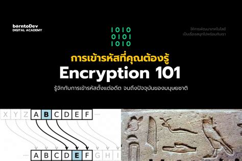 Encryption 101 การเข้ารหัสที่คุณต้องรู้ Borntodev เริ่มต้นเรียน เขียน