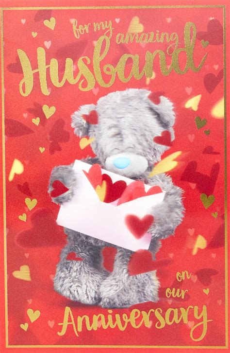 Anniversary Card For Husband With White Envelope Husband Anniversary