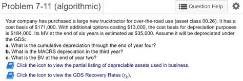 Solved Equestion Help Problem 7 11 Algorithmic Your