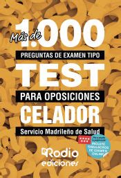 Temario de oposiciones Celador del Servicio Madrileño de Salud SERMAS