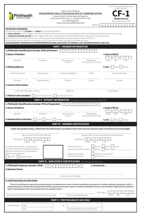 Philhealth Cf1 Form Fill Online Printable Fillable Bl Vrogue Co