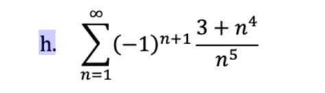 Solved Determine If The Following Series Converge