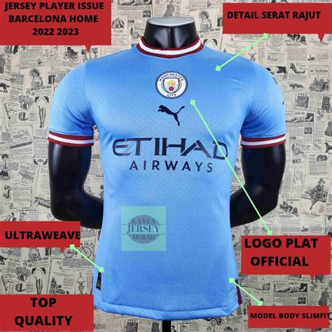 Jual Jersey Bola Player Issue Manc City Home 2022 2023 Grade Ori Top