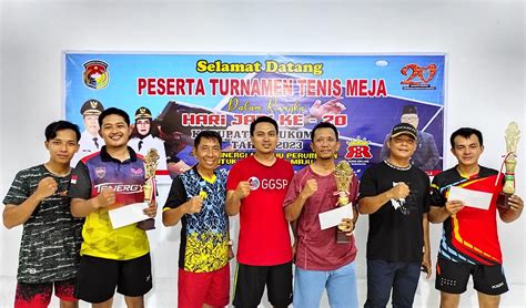 Turnamen Tenis Meja HUT Ke 20 Mukomuko Berakhir Berikut Pemenangnya