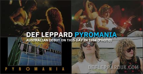 40 Years Ago DEF LEPPARD Play First Australian Show On PYROMANIA Tour