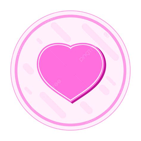 粉紅色的愛圖標圓圈徽標 愛 圖標 標識素材圖案，psd和png圖片免費下載