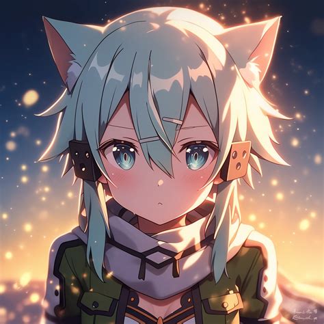 Sinon From Sword Art Online Sleepy Look In Blue Style For A Animepfp