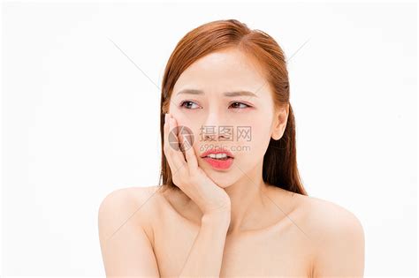美女牙疼高清图片下载 正版图片501353042 摄图网