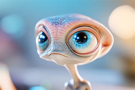 파란 안경을 쓴 외계인 일러스트 무료 다운로드 Lovepik