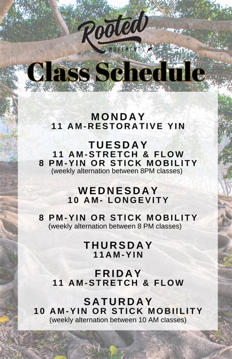 Classes Rooted Movement