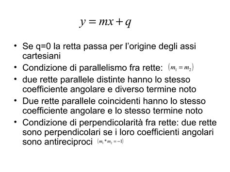 Appunti Di Geometria Analitica Della Retta Ppt