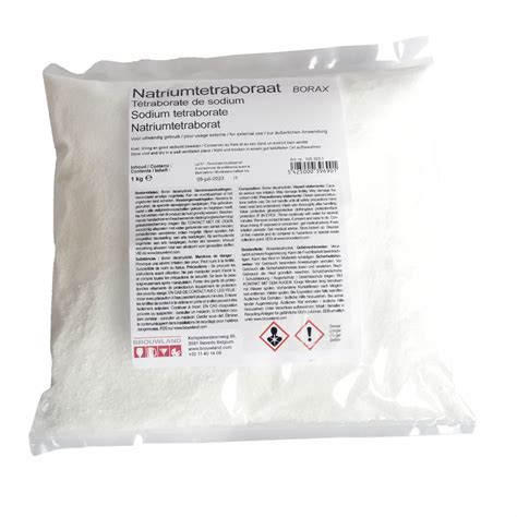 natriumboraat 1 kg (borax) • Brouwland