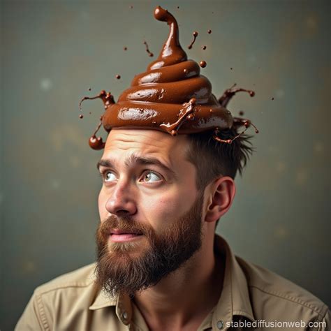 Man Surprised by Dancing Poop | Stable Diffusion Online