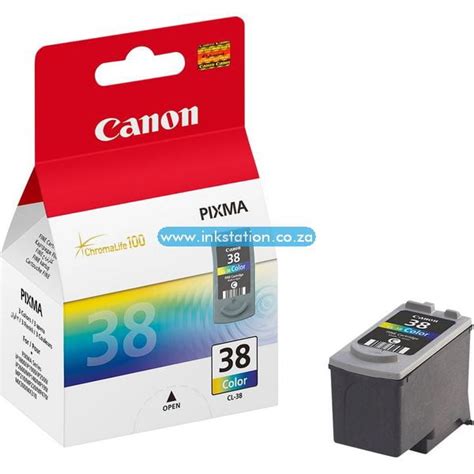 Original Canon 38 Tri-Colour Ink Cartridge (CL-38) - Ink Station