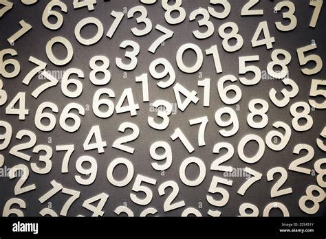 Mathematics Background Made With Solid Numbers On A Blackboard