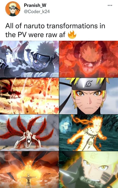 All Of Naruto Transformations In The Pv Were Raw Af 🔥 Naruto