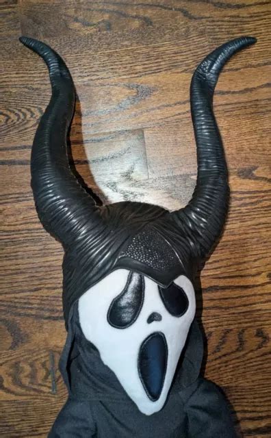 Disney Maleficent Horns Halloween Mask Hat Deluxe Movie Costume