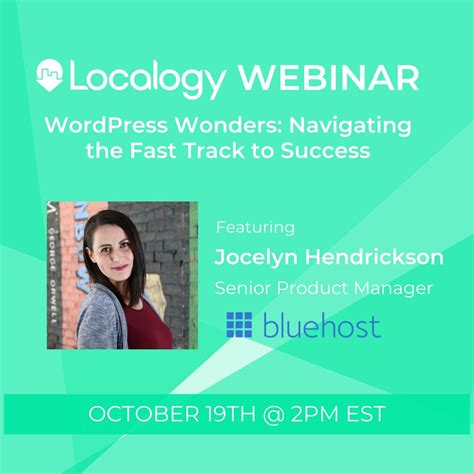 Localogy On Linkedin Bluehost Smb Website Wordpress Webinar
