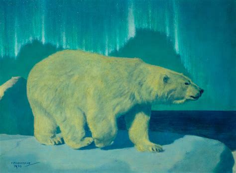 Fred Machetanz 1908 2002 Night Huntersigned And Dated F Machetanz