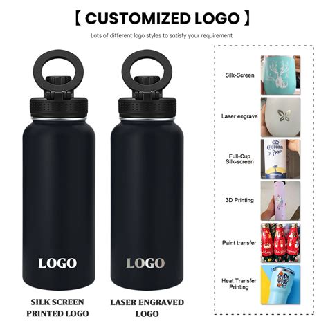 Water Bottle With Magnet Phone Mount Stand Perfect For Travel