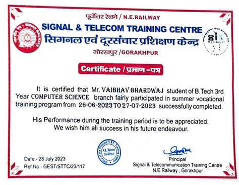 Internshipcompletion Softwaredeveloper Opticalfiber Technology